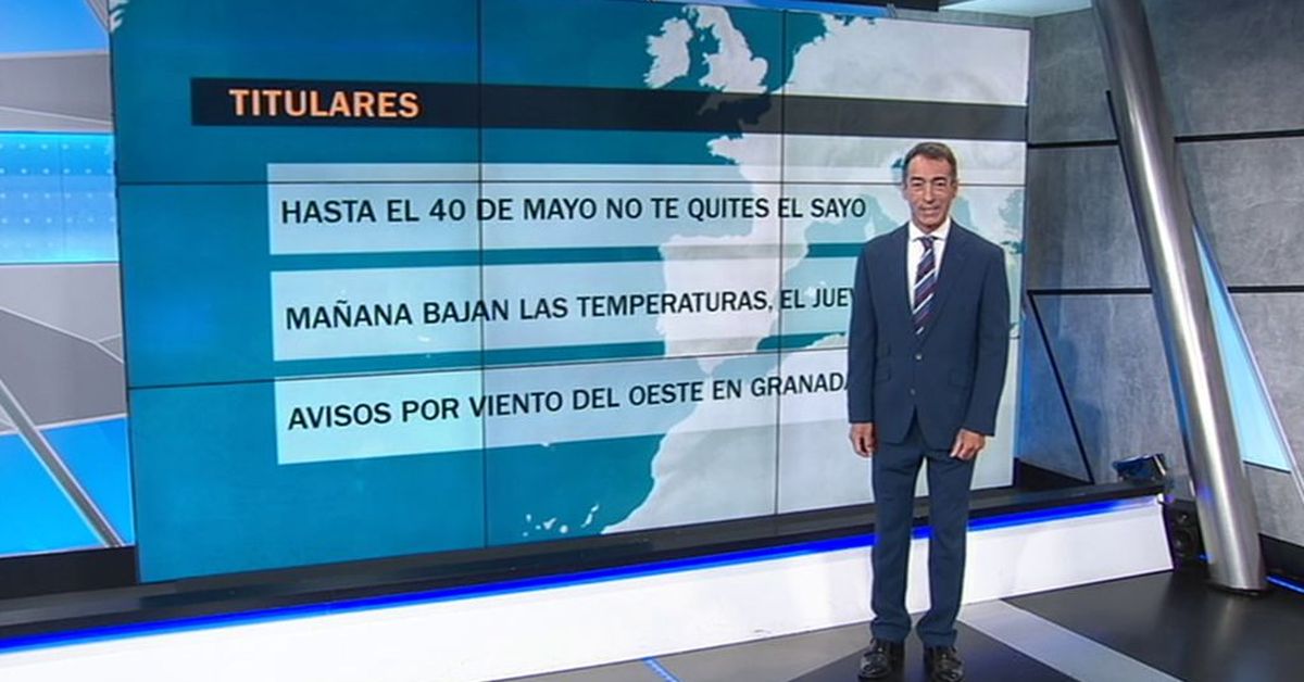 Algo menos de calor con bajadas de hasta 8 grados