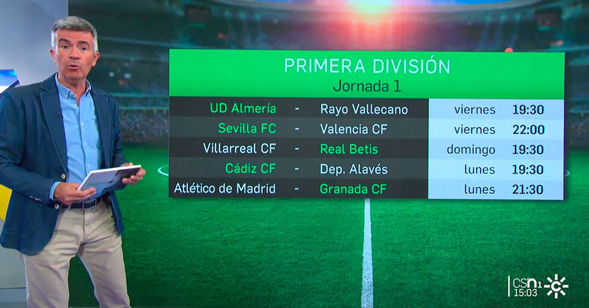 Almería-Rayo Vallecano y Sevilla-Valencia estrenan LaLiga