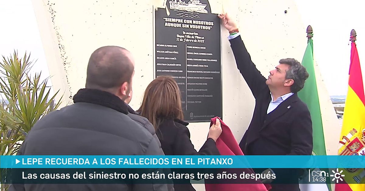 Lepe recuerda a los fallecidos en el "Vila de Pitanxo" hace tres años
