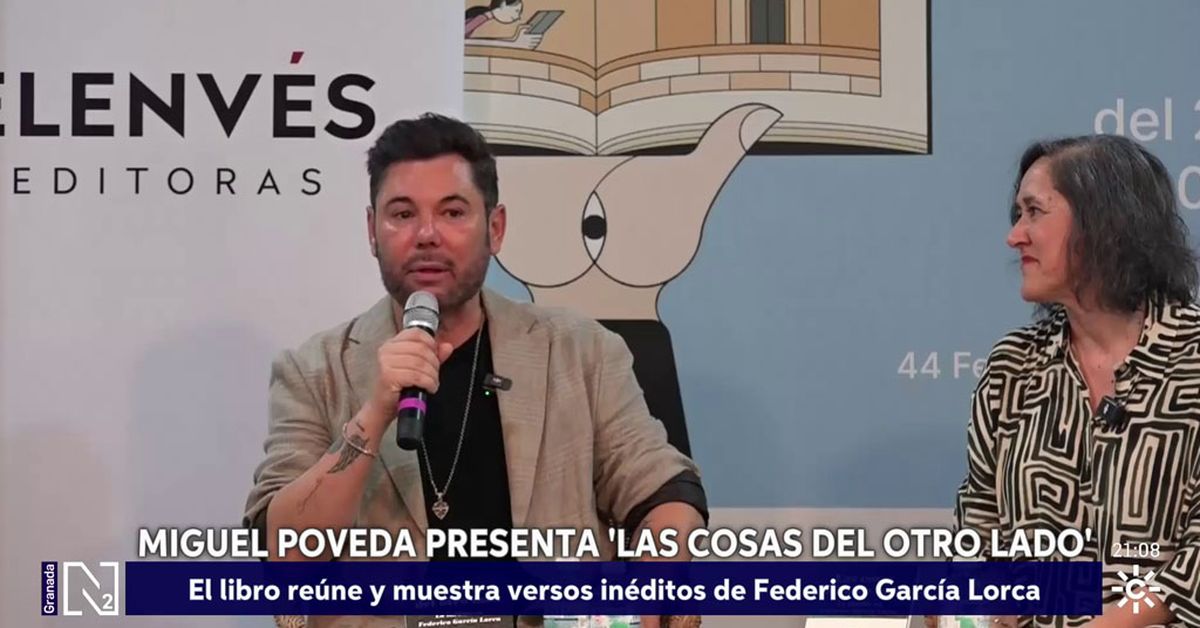 Miguel Poveda presenta un poema inédito atribuido a Lorca