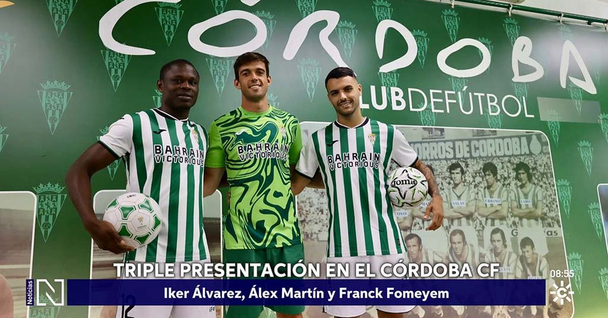 Iker Álvarez, Álex Martín y Franck Fomeyem llegan al Córdoba
