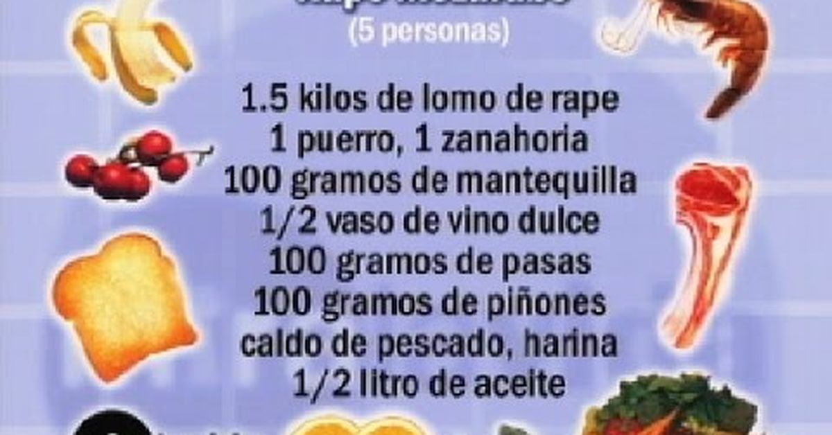 Receta de rape al estilo mozárabe de Granada