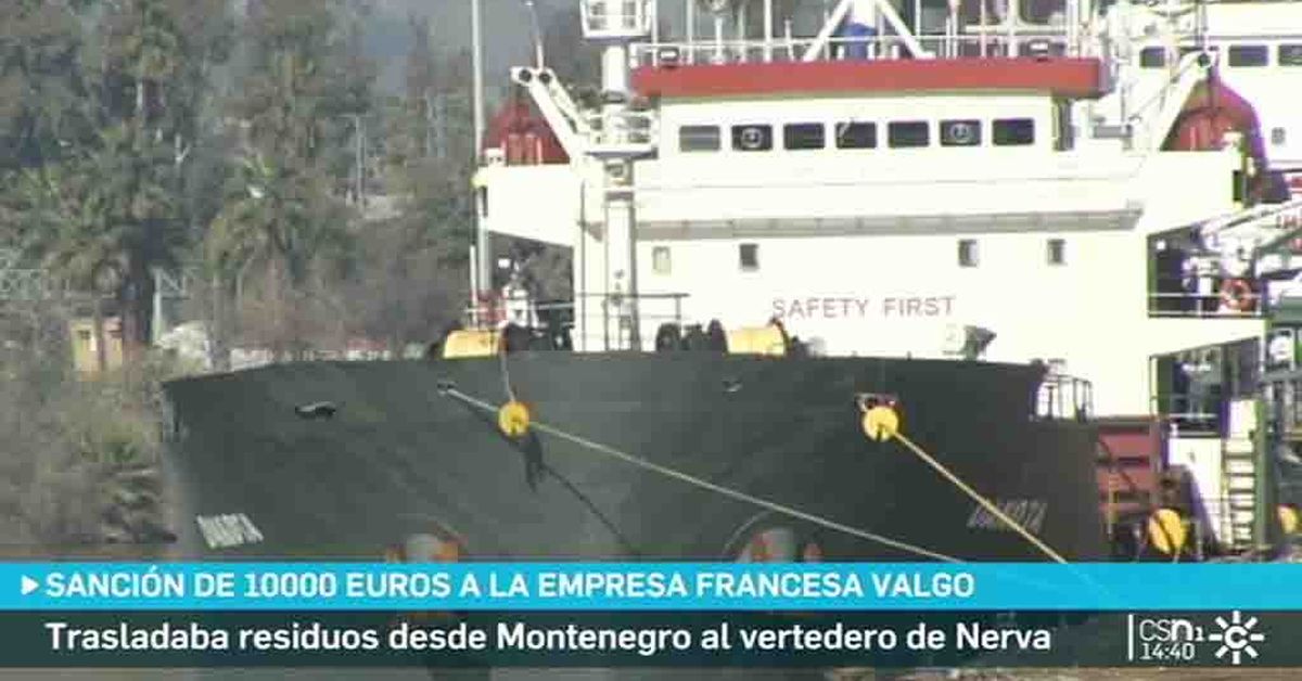 El traslado de residuos de Montenegro a Nerva se salda con multa de 10. ...