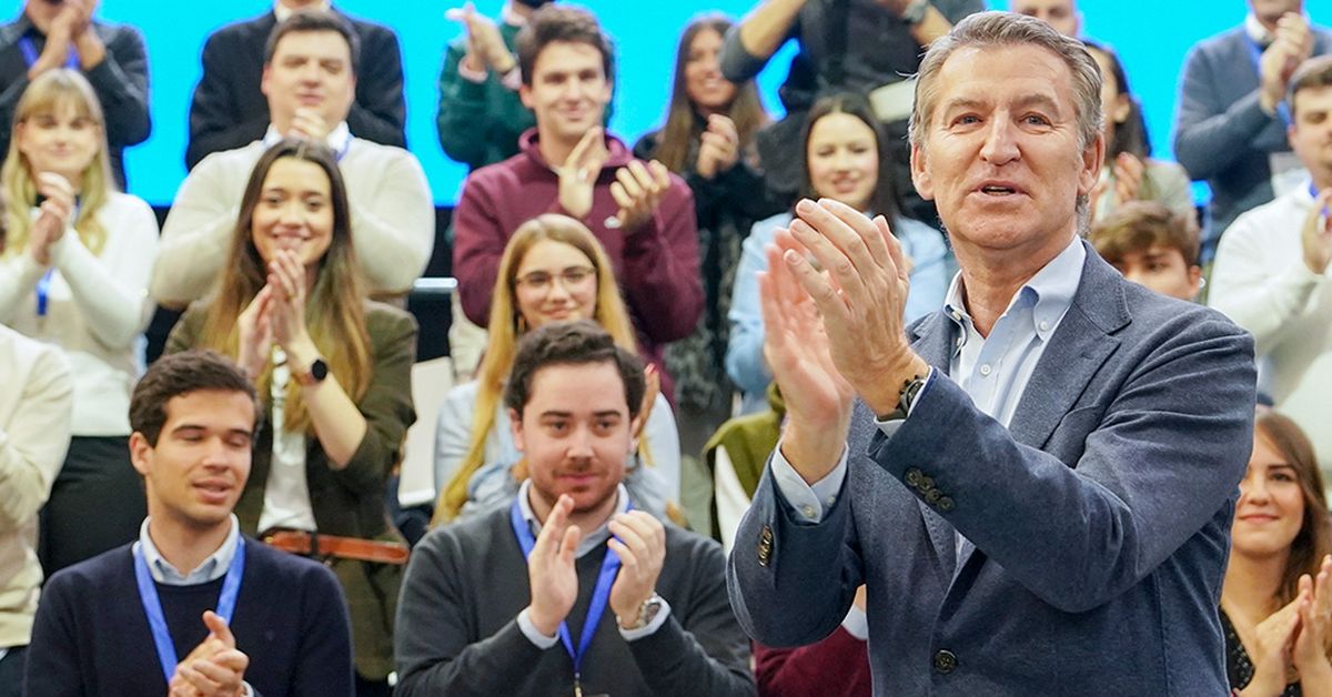 Feijóo a Sánchez: "Aguanta Pedro porque te vamos a echar"
