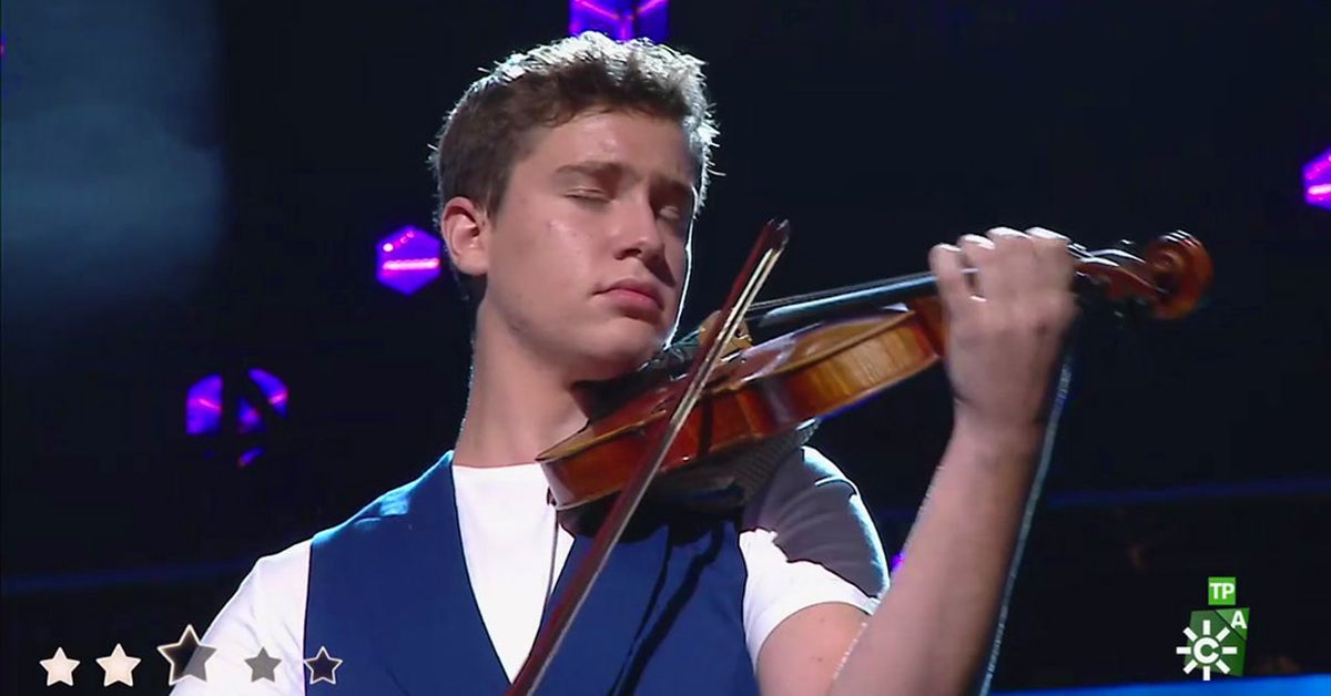 Miguel García, una promesa del violín con 15 años
