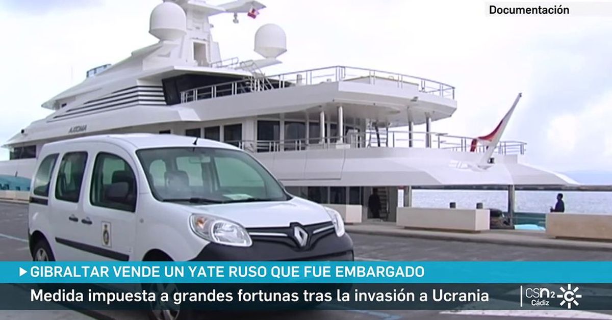 Gibraltar vende el yate embargado a un oligarca ruso