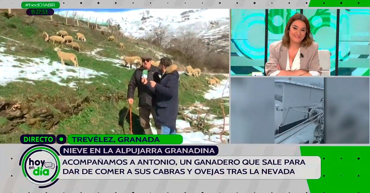 La borrasca Nelson tiñe de blanco La Alpujarra