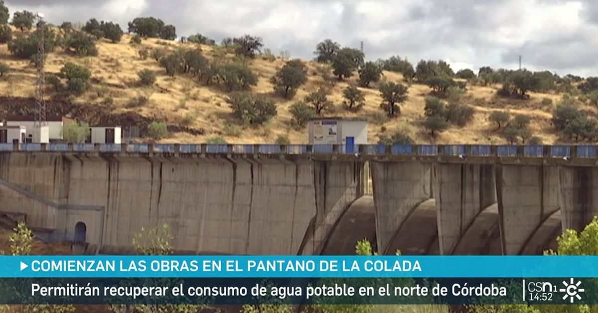 Comienzan las actuaciones para potabilizar el agua del pantano de La Colada