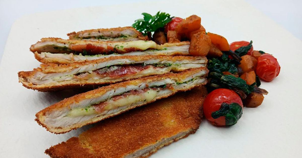 Cordón bleu de cerdo con calabaza, tradición renovada en "Cómetelo"