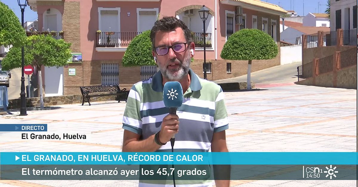 El Granado registra 45,6 grados de temperatura, la máxima de España