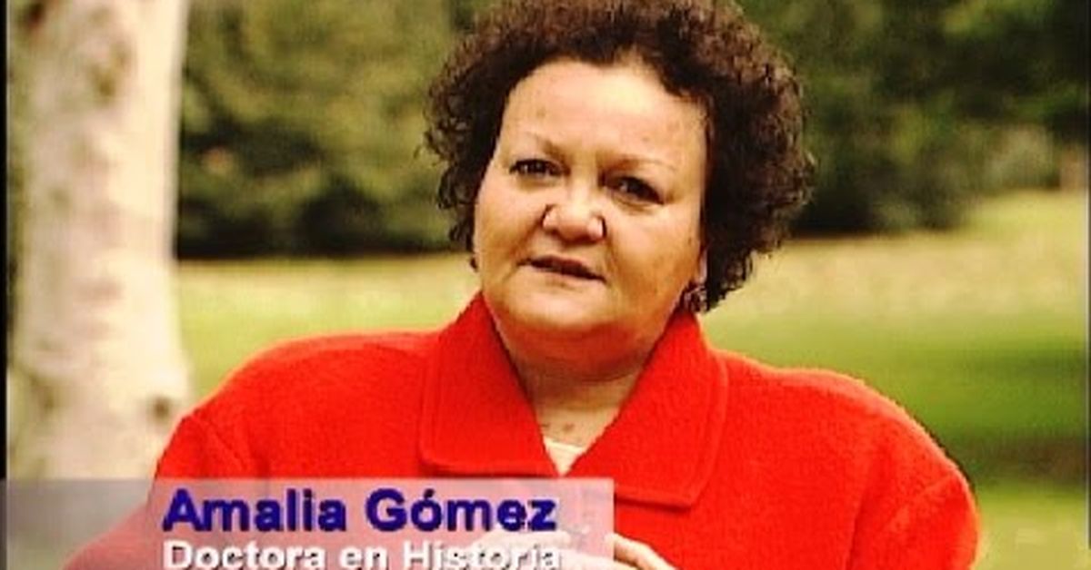 Amalia Gómez y la reina Isabel la Católica
