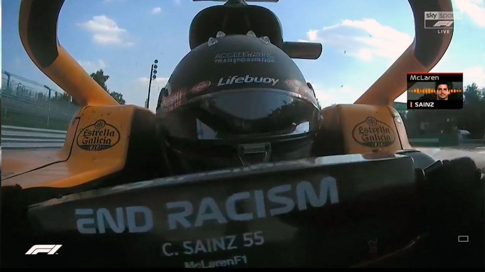 Carlos Sainz acaba segundo en Monza, por detrás del francés Gasly