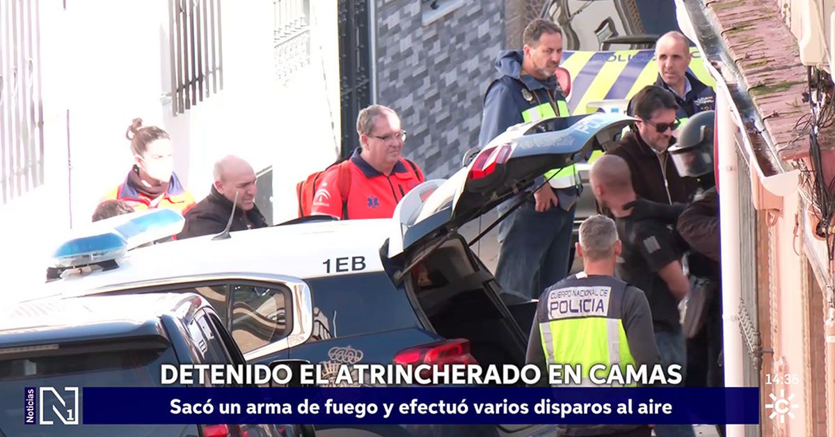 Detenido el hombre atrincherado en su vivienda en Camas