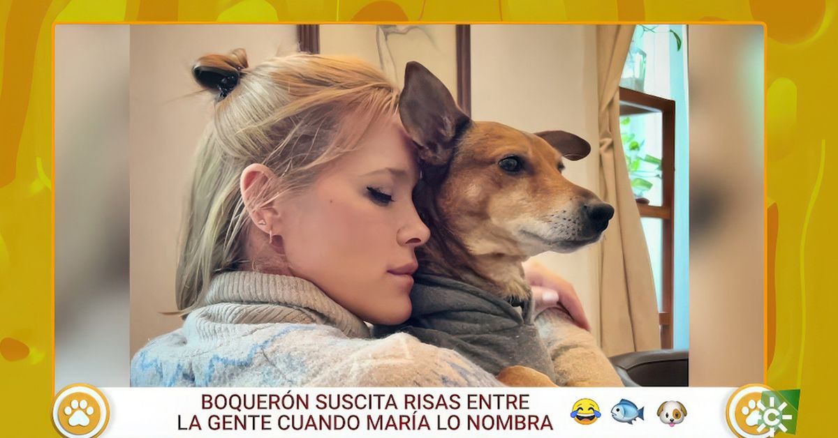 Boquerón, el perro al que adora la actriz María Esteve