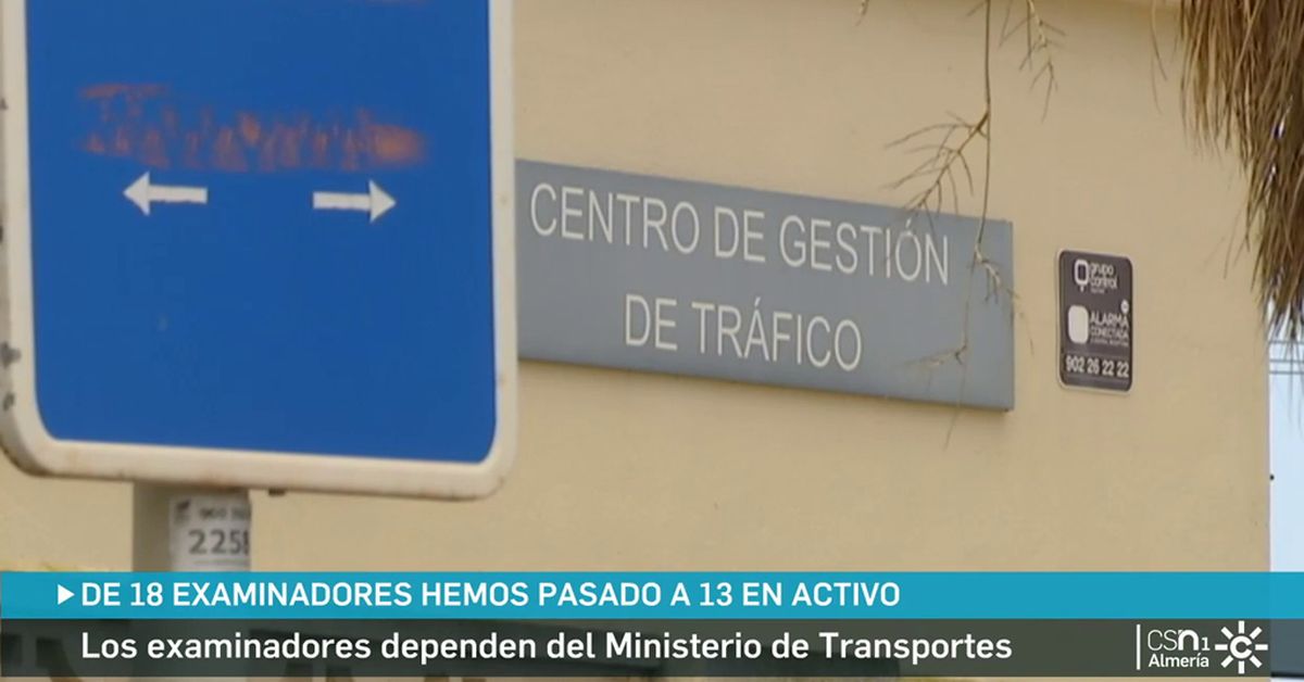 Faltan examinadores de autoescuela en Almería