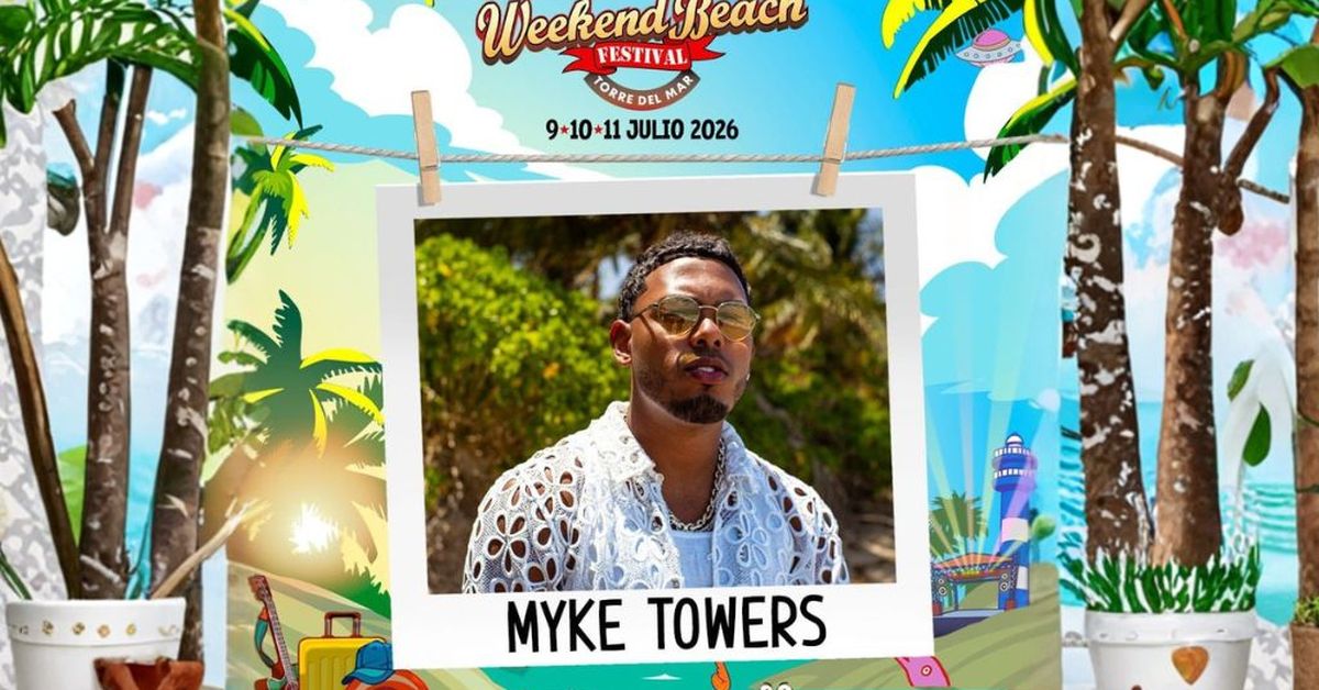 Myke Towers, primera gran confirmación del Weekend Beach Festival