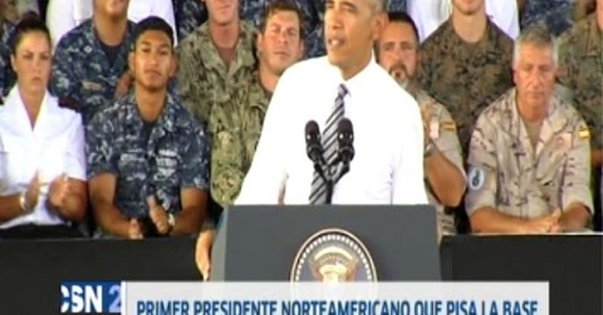 Obama visita la base de Rota