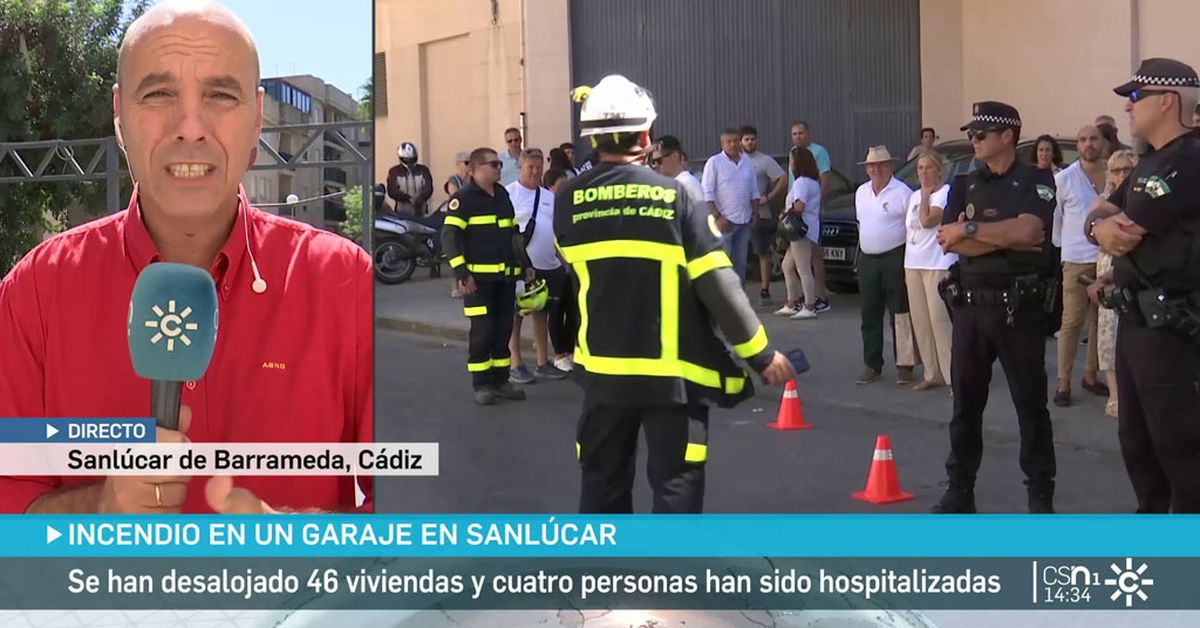 Un incendio en Sanlúcar de Barrameda deja cinco heridos y la evacuación ...