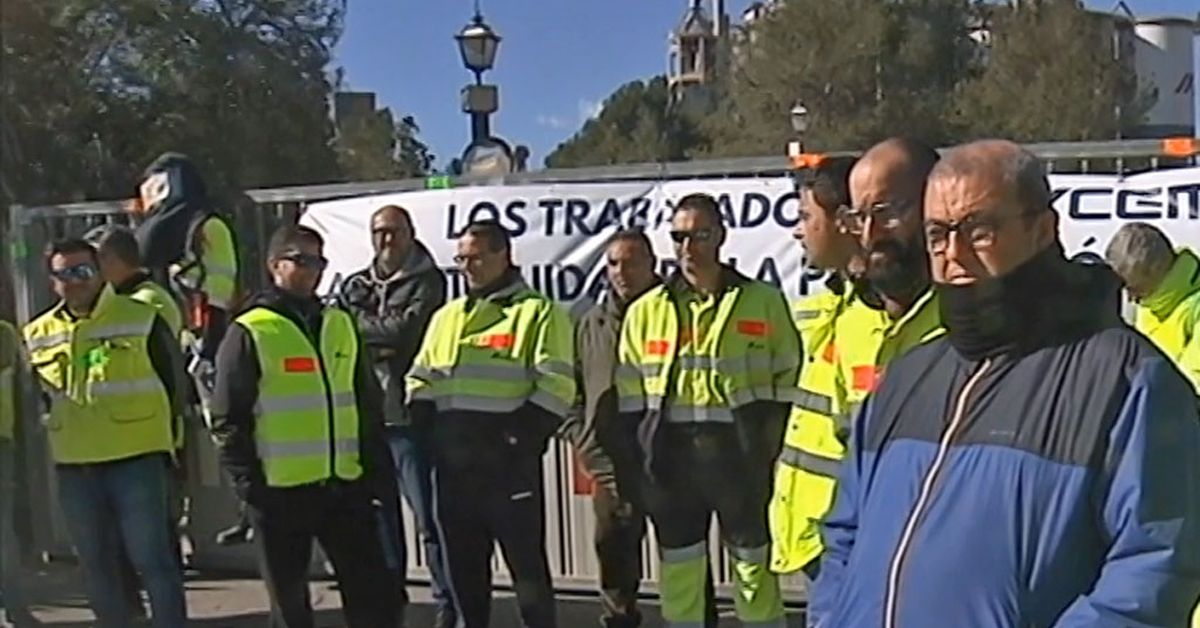 Nueva protesta de los trabajadores de CEMEX en Gádor