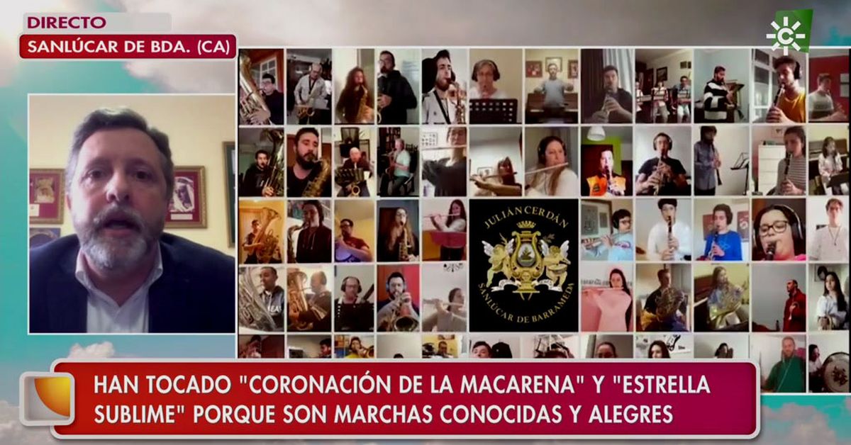 La banda Julián Cerdán de Sanlúcar graba un video con cada músico ...