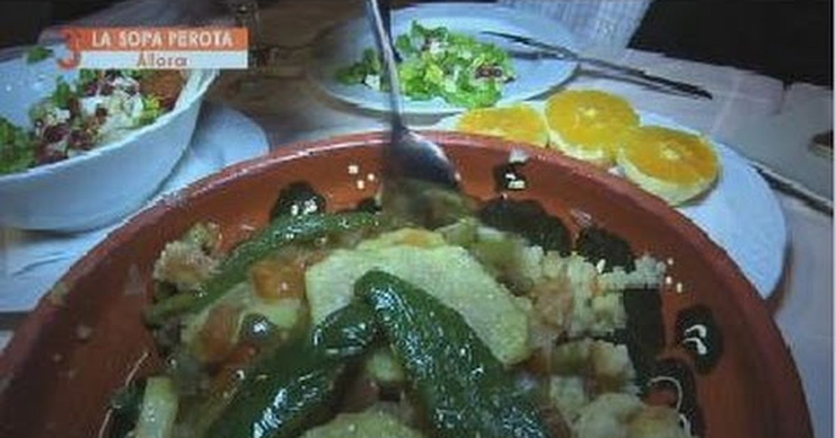 Receta de la sopa perota de Álora