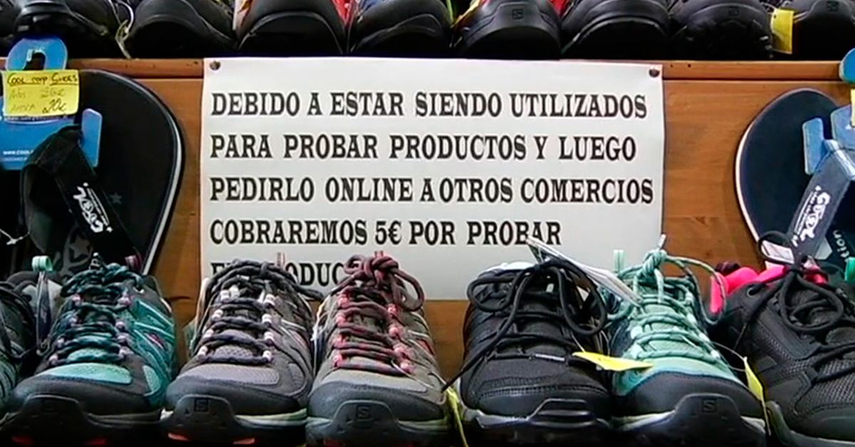 Se prohíbe probarse gratis