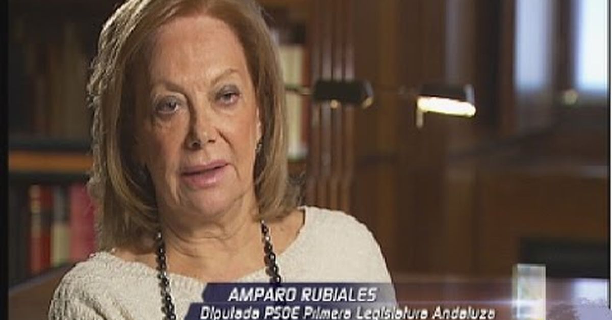 Amparo Rubiales, diputada en 1982 en el Parlamento de Andalucía