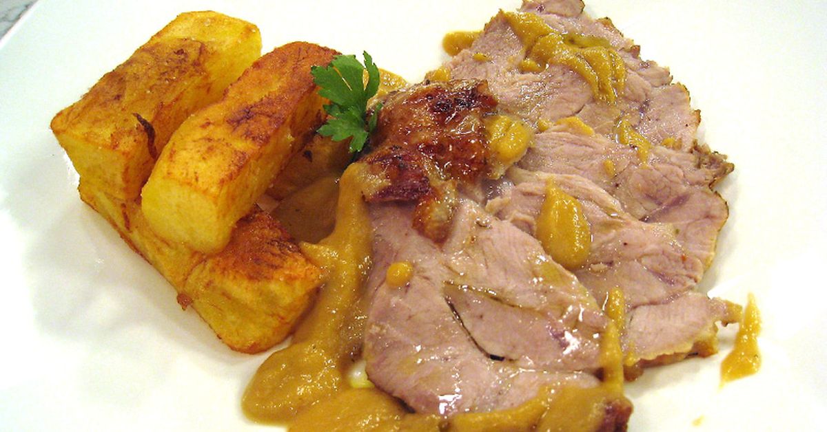 Cabeza de lomo braseada con manzana, la propuesta para este martes