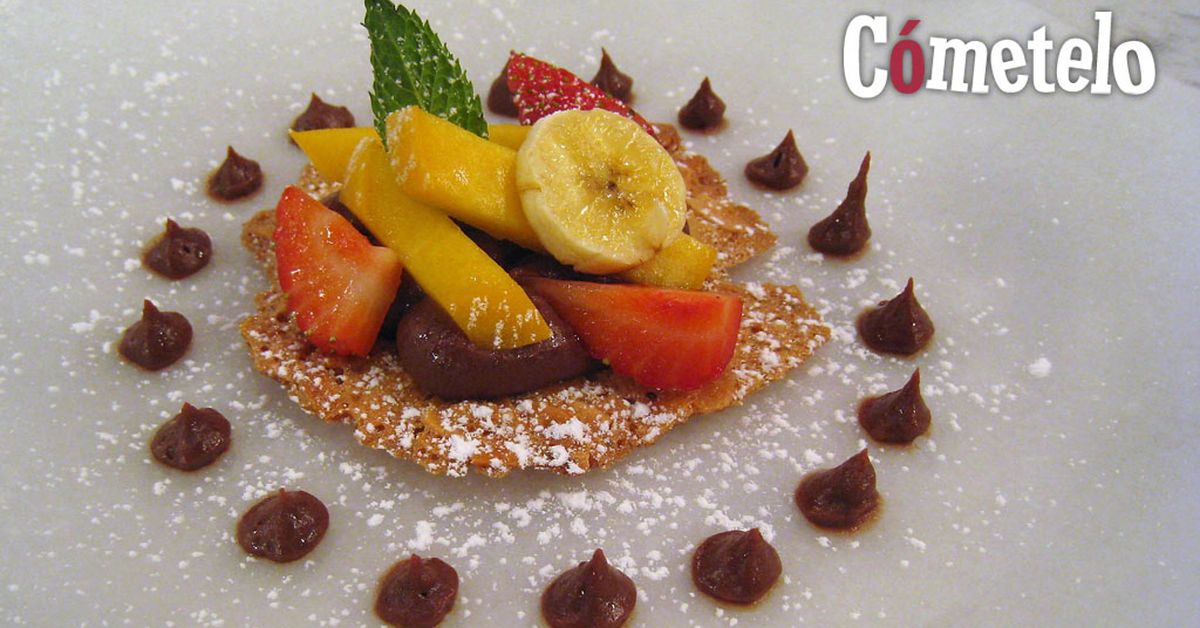Galletas de almendra, chocolate y fruta, dulce propuesta de "Cómetelo"