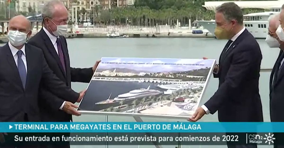 La dársena de Málaga para grandes yates funcionará a comienzos de 2022
