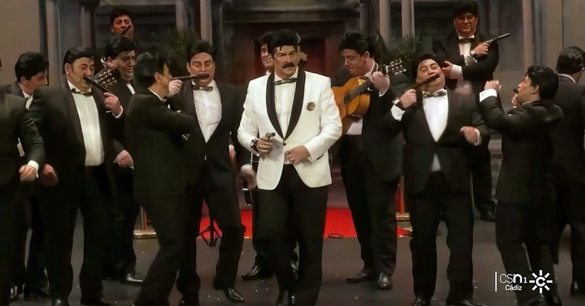 "El Yuyu" presenta su chirigota "Los James Bond que da gloria verlos"