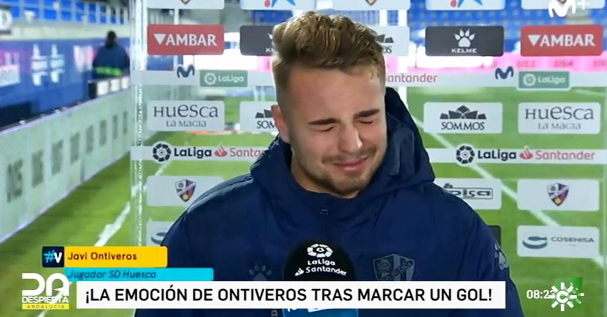 La emoción de Ontiveros al dedicar su primer gol a su abuela enferma de ...