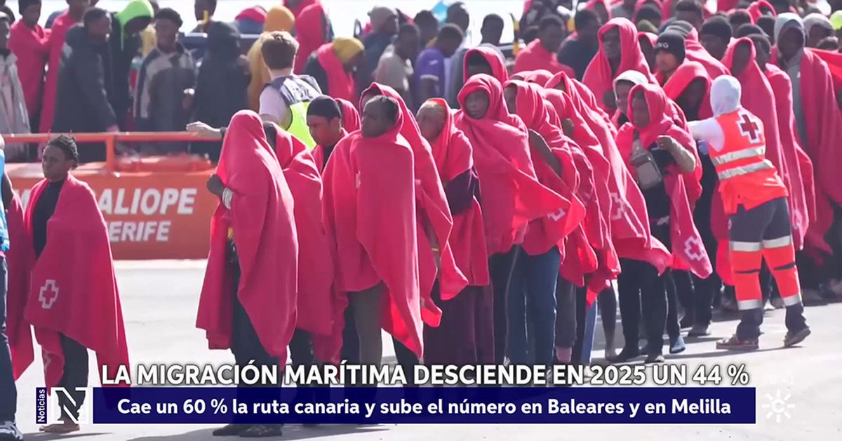 La migración marítima desciende un 44 % en 2025