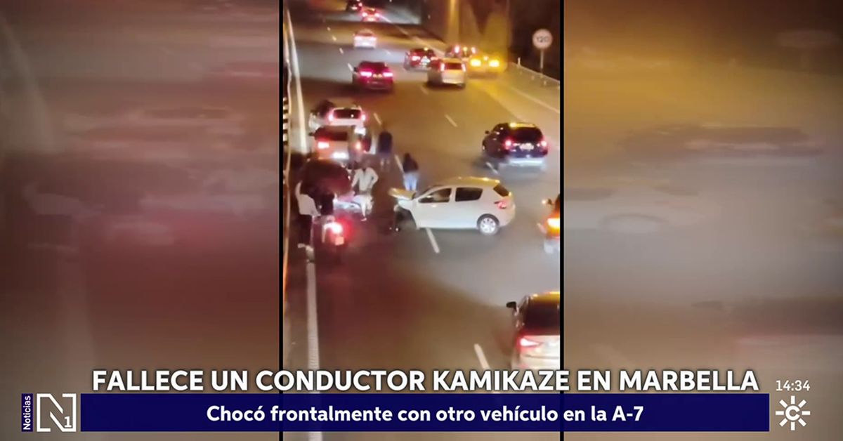 Fallece un conductor kamikaze en Marbella