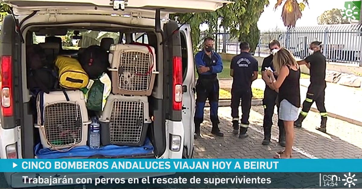 Bomberos andaluces viajan a Beirut para rescatar supervivientes