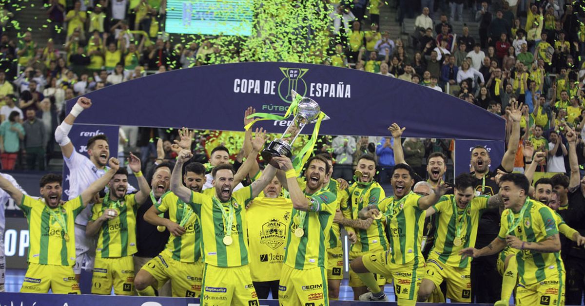 El Jaén Paraíso Interior, campeón de la Copa de España de fútbol sala