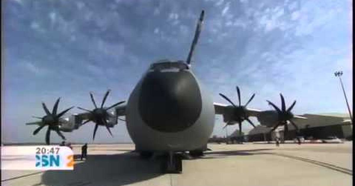 Avión militar A400M, pruebas de vuelo en 2012