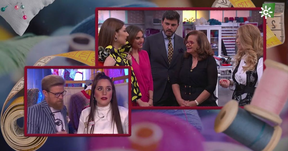 El traje flamenco canastero de Yolanda le gusta a Pilar Vera