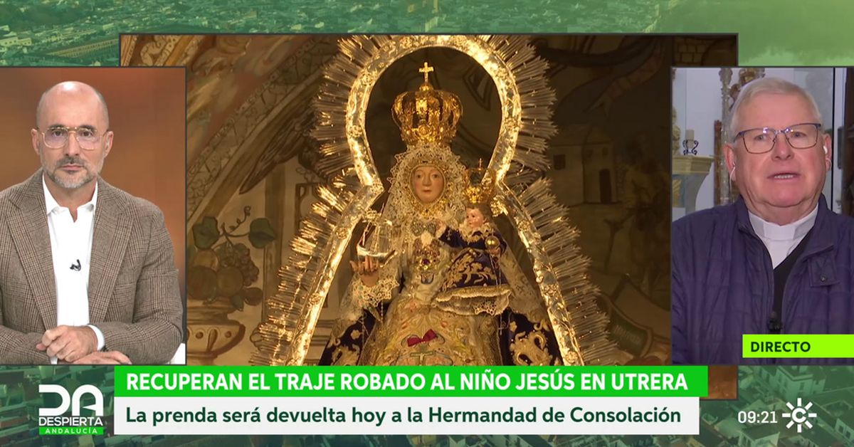 Recuperan el traje robado al Niño Jesús en Utrera