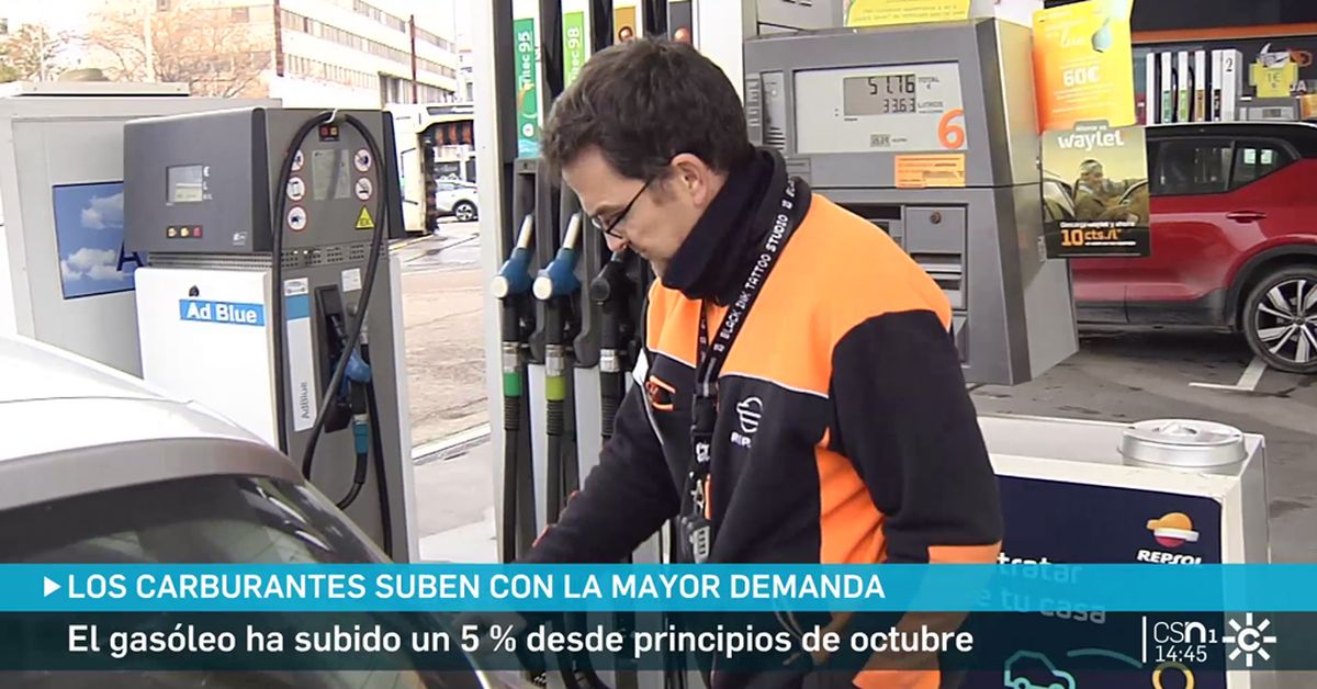 El precio de los carburantes sigue al alza a las puertas de Navidad